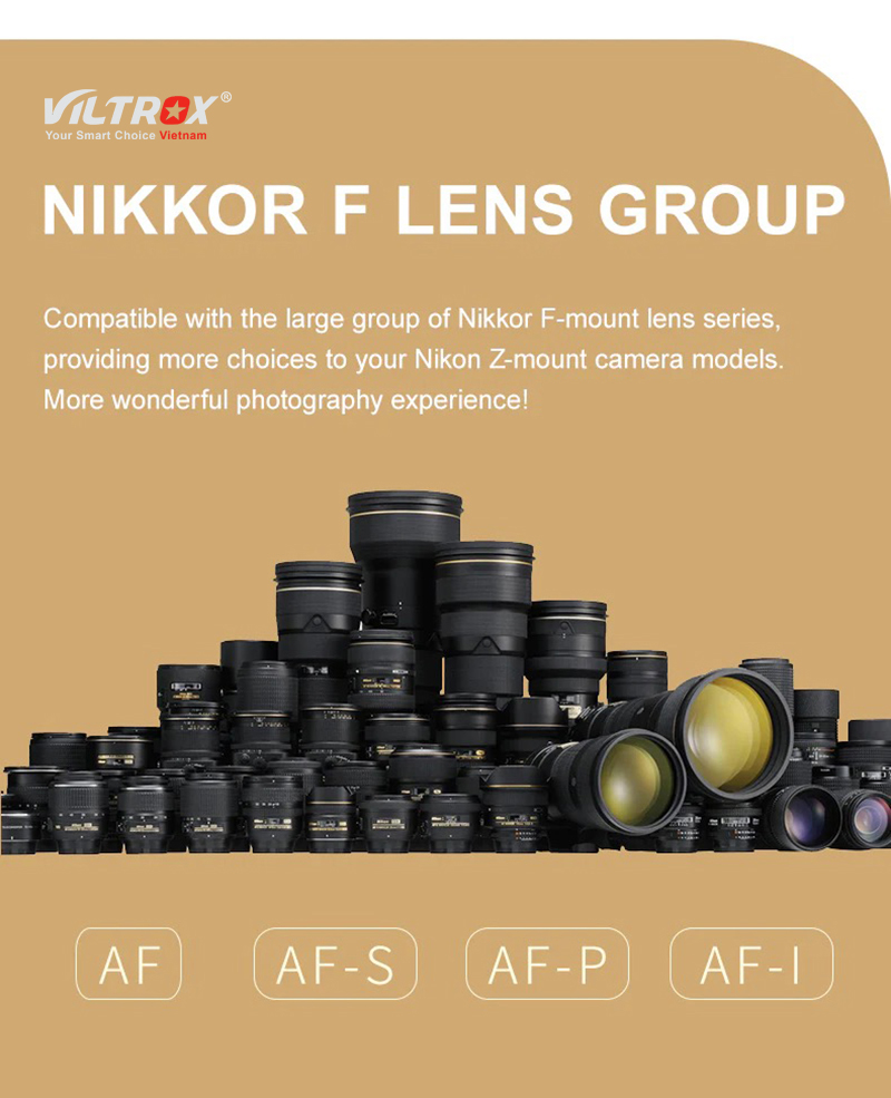 Ngàm chuyển AF Viltrox NF-Z Lens Mount Adapter | Viltrox Vietnam